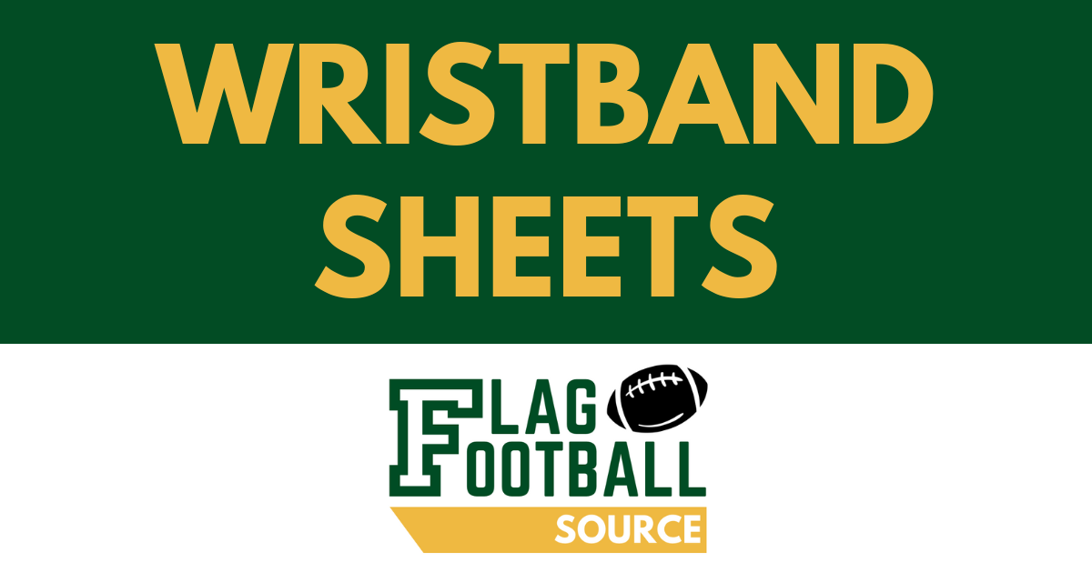 Flag Football Wristband Sheets: Play Call Guides